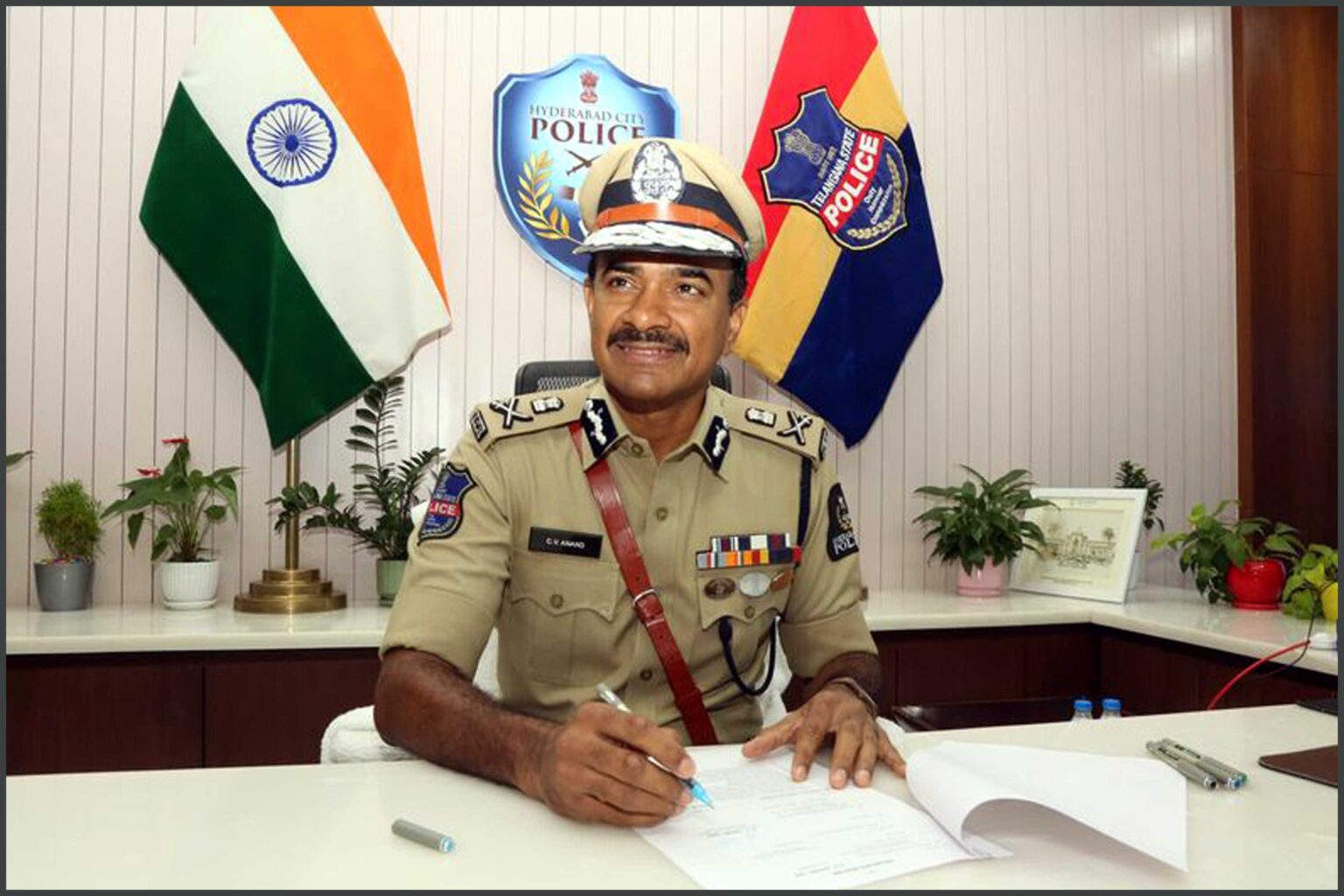 CV Anand Takes Charge as Hyderabad Police Commissioner for Second Term ...